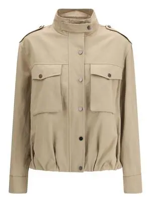 Brunello Cucinelli Pocket Button Jacket - Nude