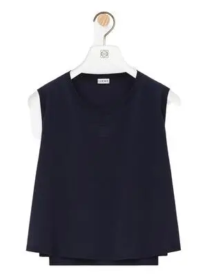 Loewe Sleeveless Ribbed Jumper - Black