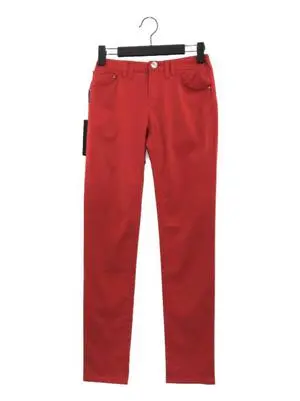 Emporio Armani Embellished Logo Decal Pants - Red