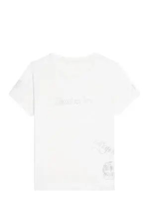 Zadig&Voltaire Zadig & Voltaire Alys Rhinestone Logo T-Shirt White