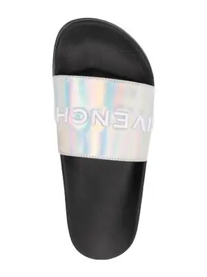 Givenchy Logo Detail Flip Flops - Black
