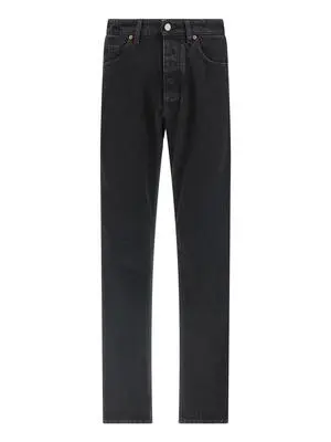 MAISON MARGIELA Straight Leg Taped Jeans - Black