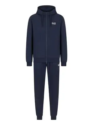 EA7 Long-sleeved Hooded Sports Suit - Blue