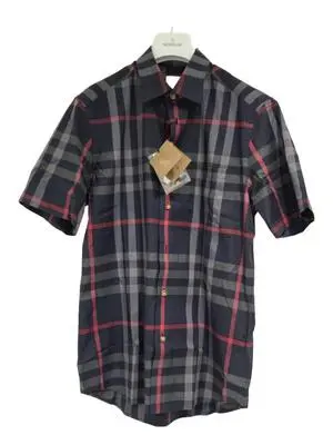 Burberry Short Sleeve Shirt - Navy Blue