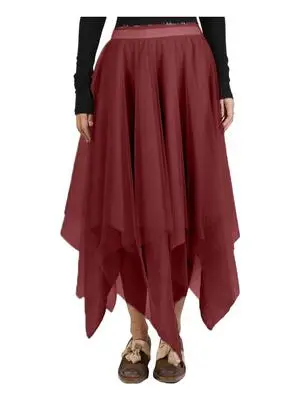 MARC LE BIHAN Marc Le Bihan Tiered Cascading Design Skirt