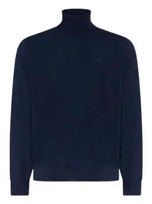 Etro Pegaso Embroidered Turtleneck Jumper - Black
