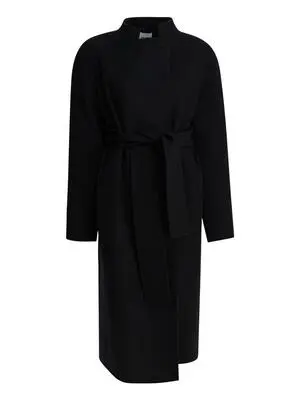 Khaite Single-breasted Belted Coat - Black