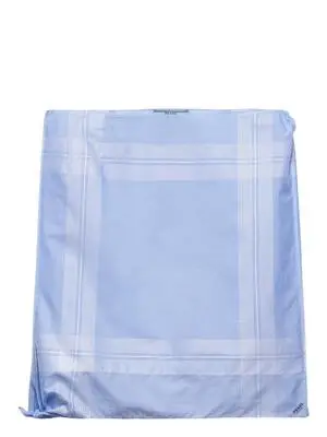 Prada Checked Mini Skirt - Light Blue