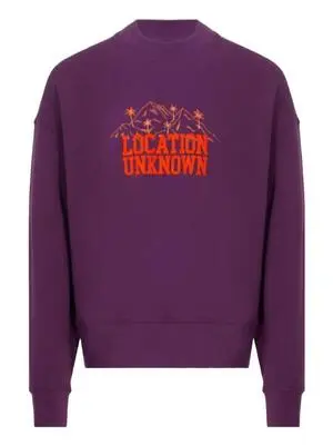 Palm Angels Logo Print Sweater - Purple