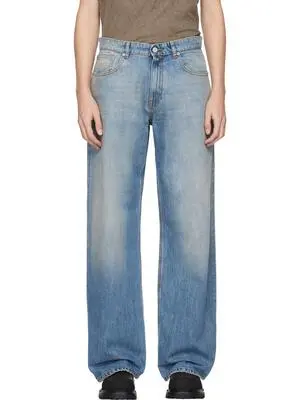 ERL Breakwater Wash Straight-leg Jeans - Blue