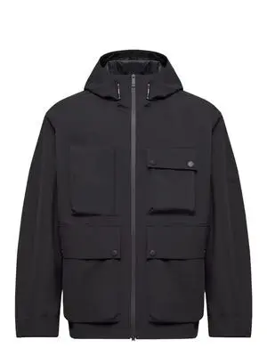 Moncler Arcturus Hooded Windbreaker Jacket - Black