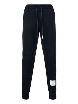 Thom Browne Rwb Stripe Track Pants - Navy Blue