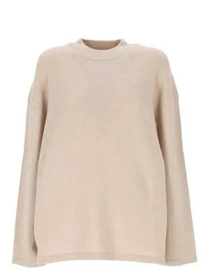 Max Mara Ribbed High-neck Sweater - Nude