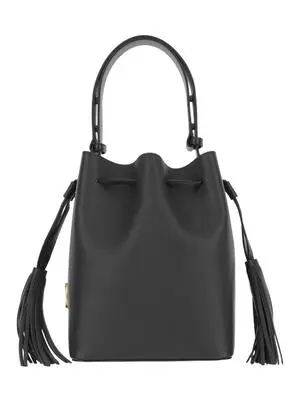 Valentino Garavani Vlogo Signature Drawstring Tote Bag - Black