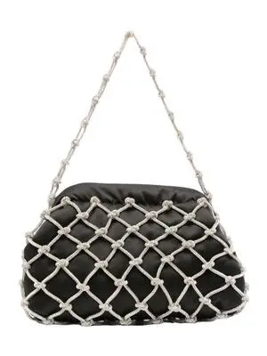 Rosantica Crystal Embellished Shoulder Bag - Black