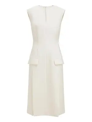 FERRAGAMO Sleeveless Tailored Dress - White