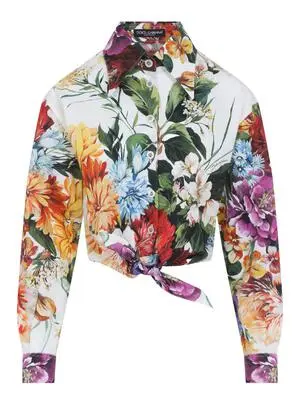 Dolce & Gabbana Long Sleeve Floral Print Shirt - Multicolor