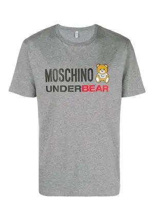 Moschino Logo Short-sleeved T-shirt - Gray