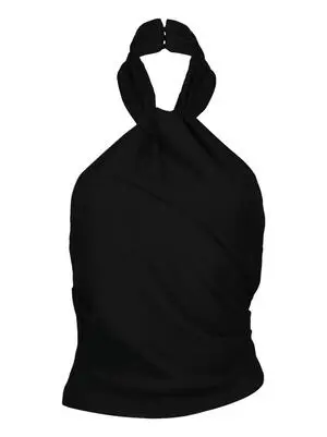 IRO PARIS Sleeveless Asymmetrical Top - Black