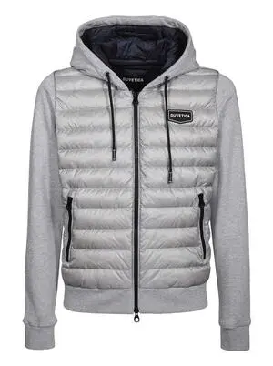 Duvetica Padded Feather-down Sweatshirt Jacket - Gray