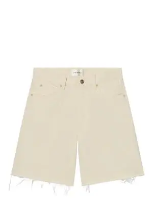 FRAME FRAME The Timeless High Rise Shorts Milkshake