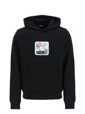 DIESEL® Graphic Hoodie - Black
