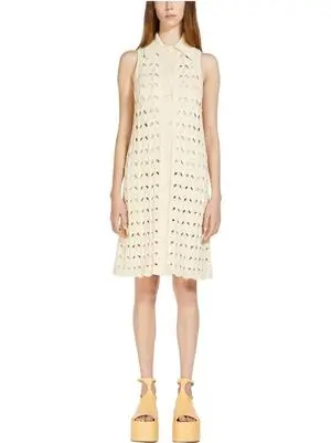 SPORTMAX Sportmax Rivolo Crochet Knit Mini Dress