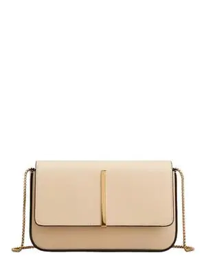 TOD'S Di Bag Folio Mini Flap Bag - Beige