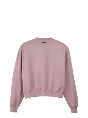 Y3 Brushed Terry Boxy Crew Sweatshirt - Magic Fuchsia