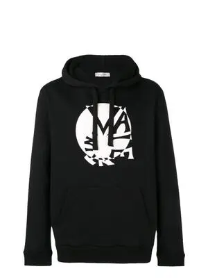 Valentino Garavani Logo Print Hooded Sweater - Black