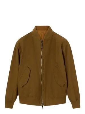 Loro Piana Zipped Bomber Jacket - Brown