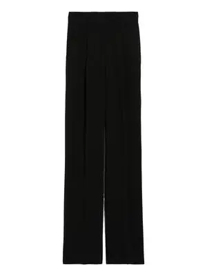 Max Mara Wide Belt Loop Casual Pants - Black