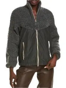 Brunello Cucinelli Fleece-panel Zip-up Cardigan - Black