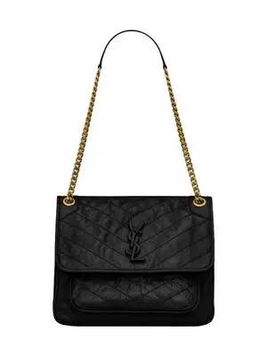 Saint Laurent Niki Medium Shoulder Bag - Black
