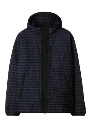 Burberry Long-sleeved Quilted Down Jacket With Drawstring Hood - Indigo Purple