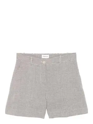 P.a.r.o.s.h Belt Loop Houndstooth Shorts - Gray