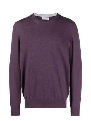 Brunello Cucinelli Cashmere Crewneck Jumper - Brown