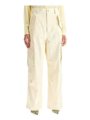 Bottega Veneta Pocket Detailed Cargo Trousers - White