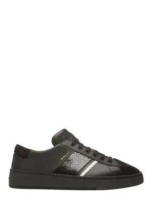 Bally Low-top Lace-up Leather Sneakers - Black