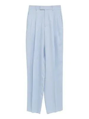 Bottega Veneta Twill Straight Trousers - Blue