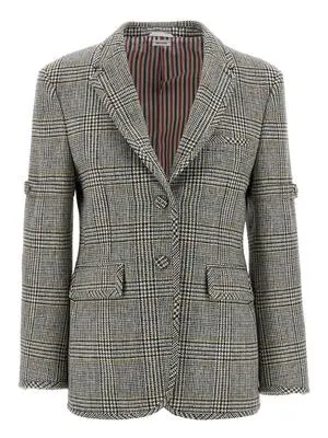 THOM BROWNE Thom Browne Checked Single-Breasted Blazer