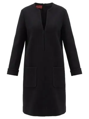 Gucci Long Sleeve Pocket Detailed Dress - Black
