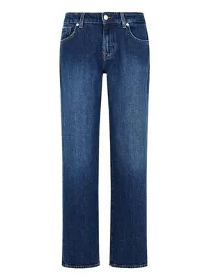7 For All Mankind Straight Leg Jeans - Blue