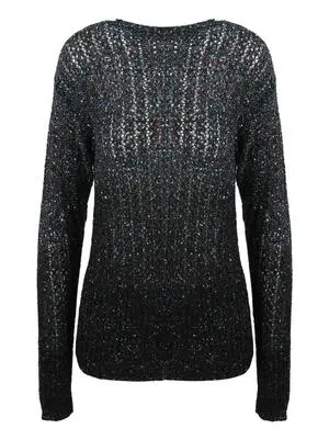 MAISON MARGIELA Maison Margiela Battered Sequin Knitted Top