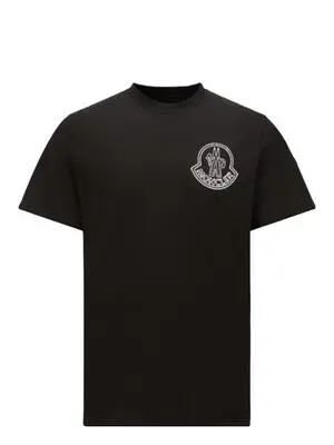 Moncler Logo Detailed Crewneck T-shirt - Black