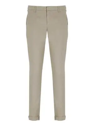 DONDUP Dondup Slim Fit Belt-Lined Casual Trousers Nude
