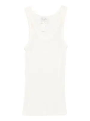 FORTE_FORTE Ribbed Tank Top - Off-white