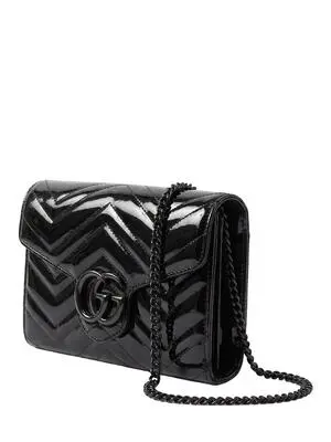 Gucci Matelassé Leather Shoulder Bag - Black