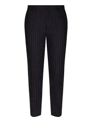 Dolce & Gabbana Tailored Pinstriped Flannel Pants - Blue