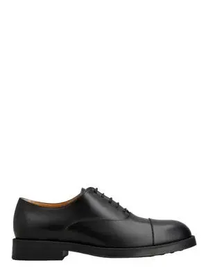 TOD'S Almond Toe Lace-up Shoes - Black